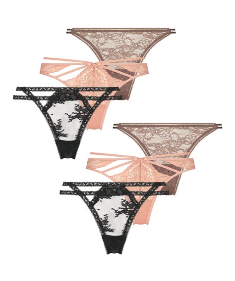 6 Pack Thongs Thongs And G Strings Hunkemöller