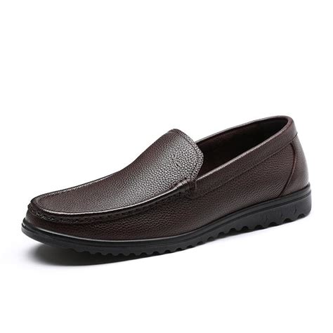 Mens Genuine Leather Soft Sole Casual Leather Shoes Istylemall