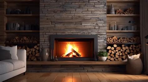 벽난로에는 돌불과 장작이 타고 있다 그림 벽난로 난로 불 배경 일러스트 및 사진 무료 다운로드 Pngtree