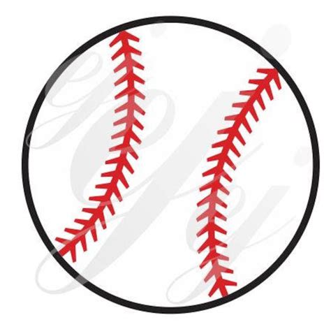 Baseball SVG EPS DXF Pdf Png Digital Cutting Design Etsy