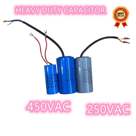 250V 450V CD60 Start Motor Capacitor 75uF 100uF 150uF 200uF 250uF 300uF
