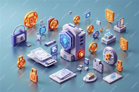 Premium Ai Image 3d Icon Cyber Security Collection Paper Icons Set Money Guarantee Phone Icon