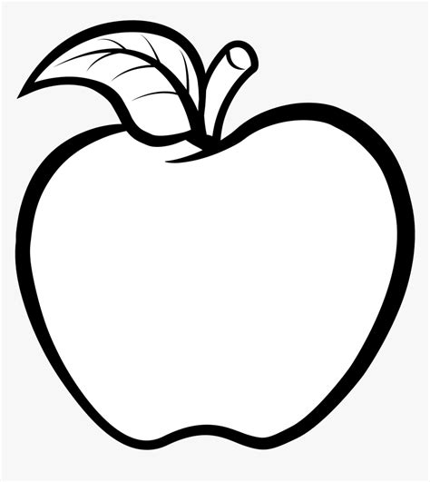 Apple Clip Art Black And White