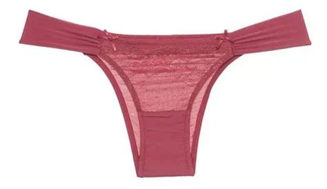 Calcinha Tanga Microfibra And Renda Première Rosa Antigo Parcelamento