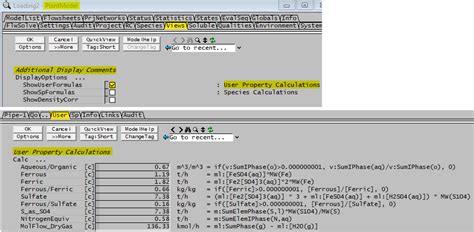 User Property Calculations Syscad Documentation