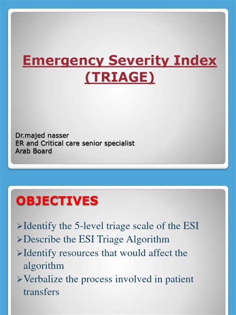 emergency severity index pdf