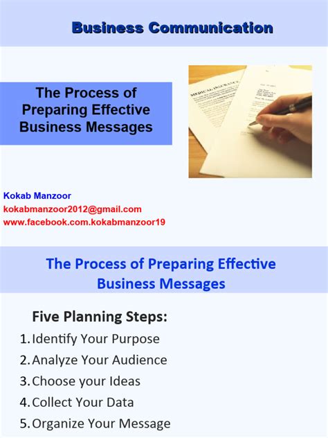 Chap 3 The Process Of Preparing Effective Busines Messages Pdf