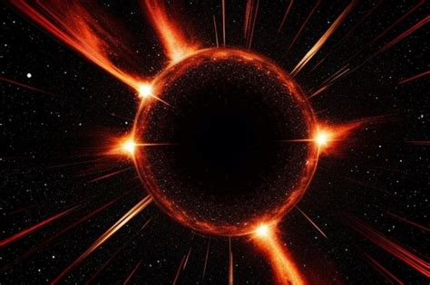 Premium Photo Illustration Abstraction Of A Black Hole Explosion In
