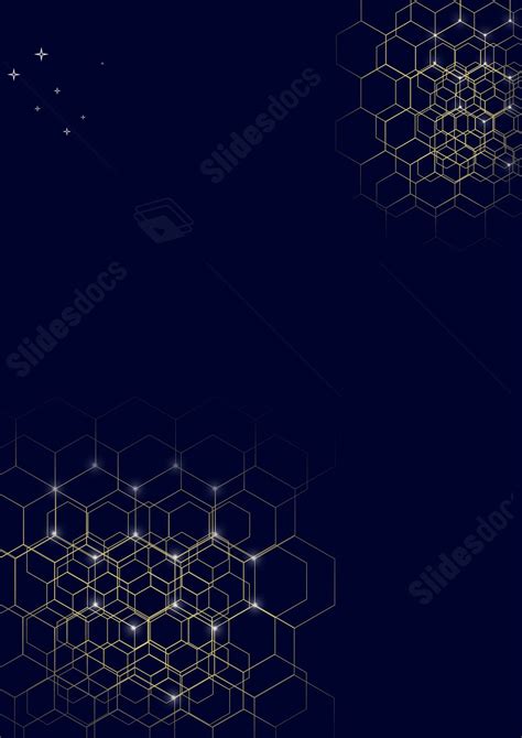Geometric Line Poster With High End Dark Blue Minimalist Business