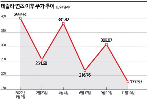 서학개미 매섭게 테슬라 샀지만보관금액 반토막