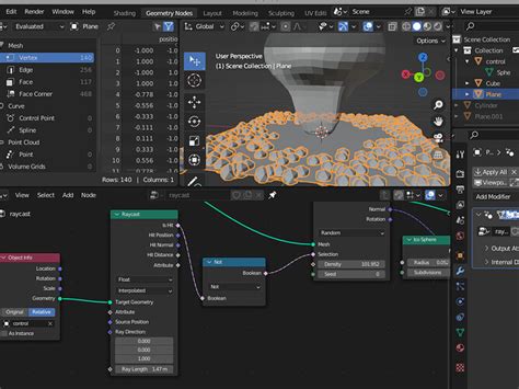 Raycast Node Target Attract And Repel Points Modeling Blender