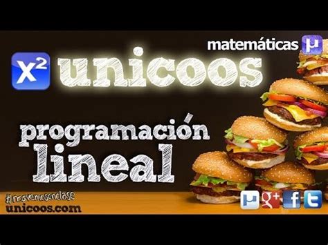 Programación lineal 01 Resolución de problemas Programación lineal