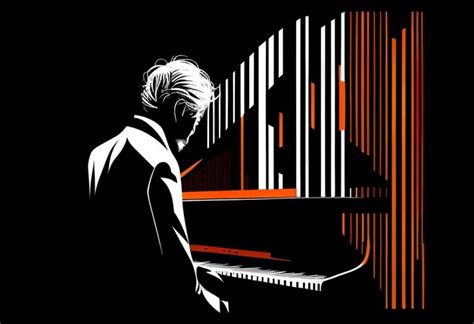 Premium Ai Image Abstract Jazz Musician By Generative Ai