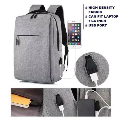 Jual Tas Laptop Inch Punggung With Usb Port Shopee Indonesia