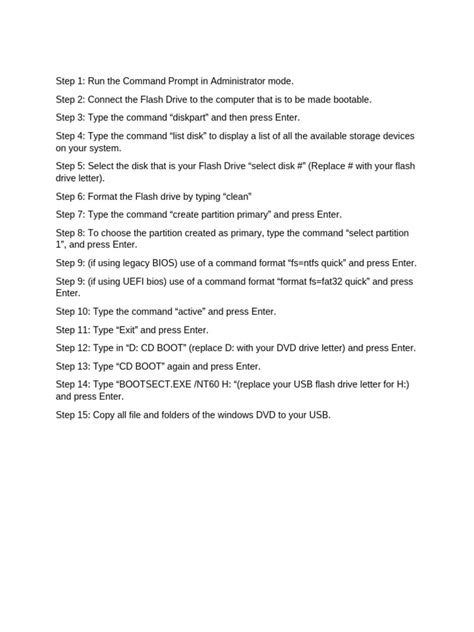 Creating Bootable Device Steps Pdf