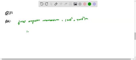 solved a thin circular ring of mass m and radius r is rotating about