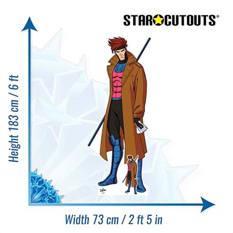 Gambit X Men Marvel Lifesize Cardboard Cutout 183cm Partyrama