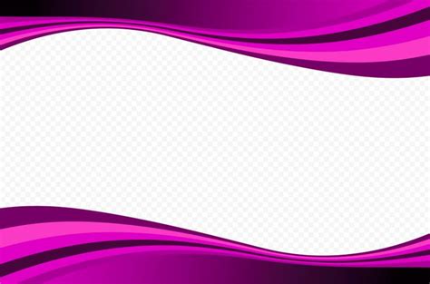 Abstract Curved Lines Borders Purple Frame Hd Png