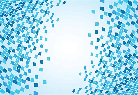 Square Blue Pattern Pixel Mosaic Digital Background Background Squares