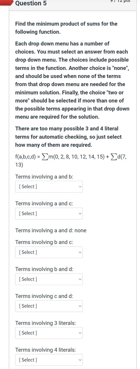 Solved E Solve This Question Using Kmaps With All Steps And