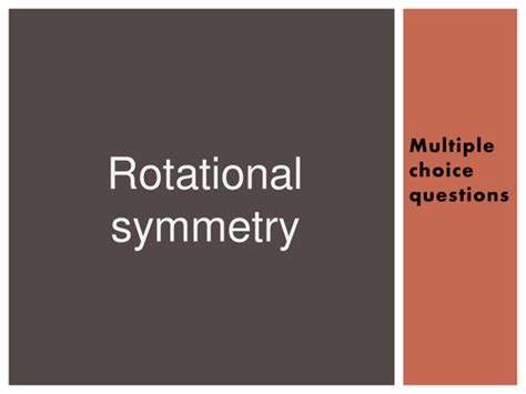 Gcseks3 Rotational Symmetry Worksheet By Tristanjones Teaching