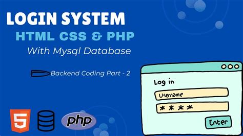 06 Build A Login System Using Html Css And Php With Mysql Backend Coding Part 2 Sinhala