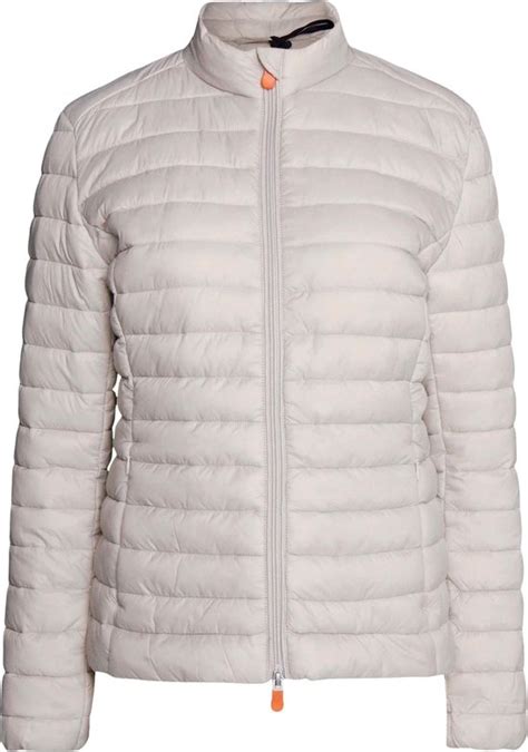 Save The Duck Dames Aura Gewatteerde Jas Beige Maat S