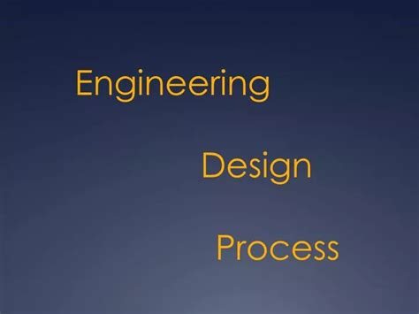 Ppt Engineering Design Process Powerpoint Presentation Free Download Id 2395509