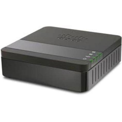 Cisco 2 Port Analog Telephone Adapter With 2 Rj 11 Fxs And 1 Rj45