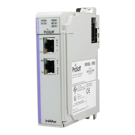 Prosoft Compactlogix Mvi69l Mbs User Manual Pdf Download Manualslib
