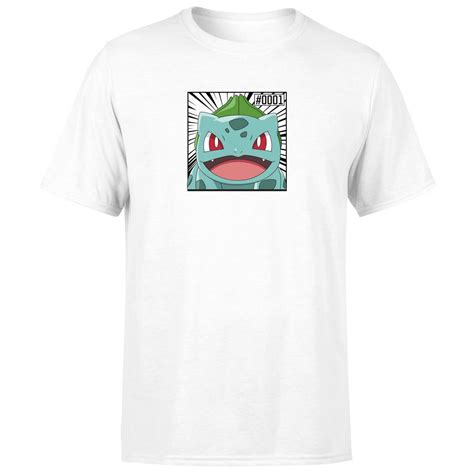 Pokémon Pokédex Bulbasaur 0001 Mens T Shirt White Clothing Zavvi Uk