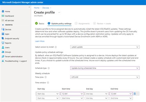 microsoft intune を使用して監視対象の ios ipados デバイスのソフトウェア更新プログラムを管理する