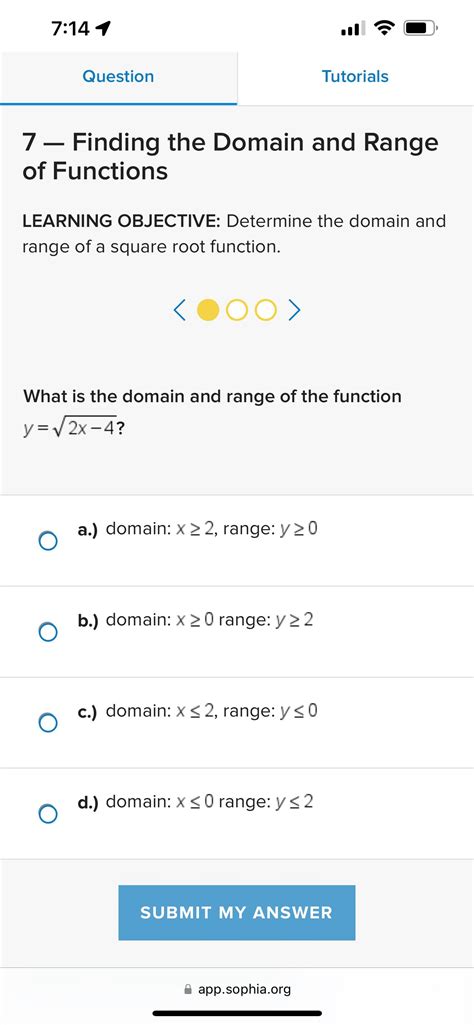 Solved Questiontutorials Finding The Domain And Chegg