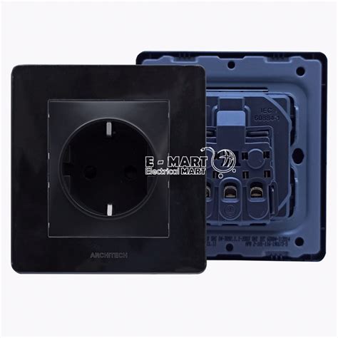 Jual Stop Kontak Architech V16 Diamond Black Titanium Shopee Indonesia