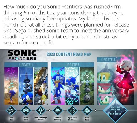 Sega Think They Sonic And Try To Rush 💀 Its One Of The Many Ways They Killed Origins R