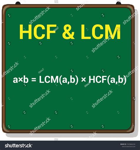 Relationship Lcm Hcf Stock Vector Royalty Free 1923866234