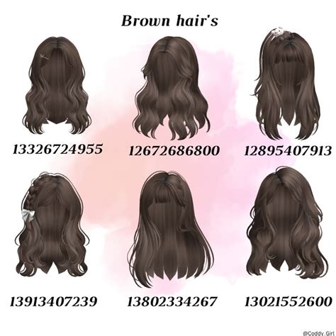 Brown Hair Roblox Id Black Hair Roblox Roblox Codes Roblox Roblox