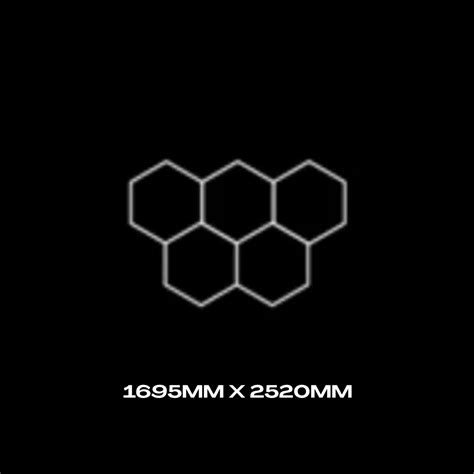 5pc Hexagon Grid Design 3 Standard Smg Hexagon