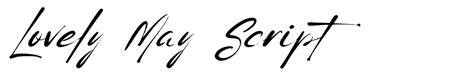 Lovely May Script Font Webfont And Desktop Myfonts