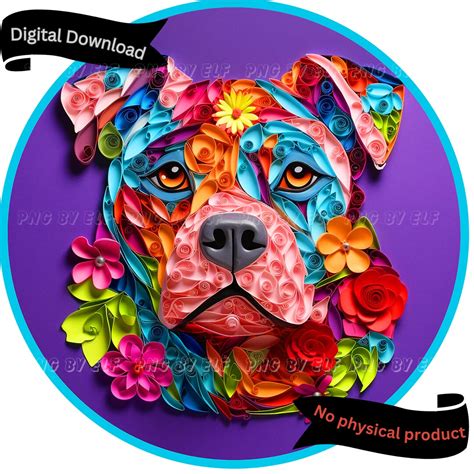 Pitbull Accent Sign Png 12 Round Commerical Use Allowed Sublimation