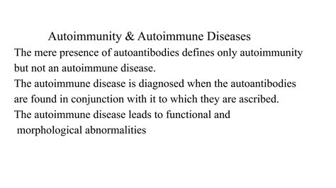 Autoimmunity Disorders Pathology Lecture Pptx