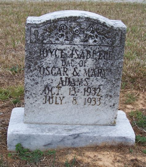 Joyce Isabelle Adams 1932 1934 Find A Grave Memorial