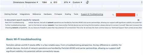 Particle Docs Responsive Issue Developer Tools Particle