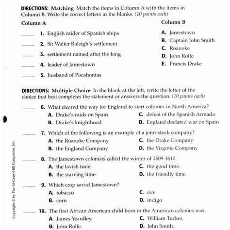 7th Grade World History Worksheets