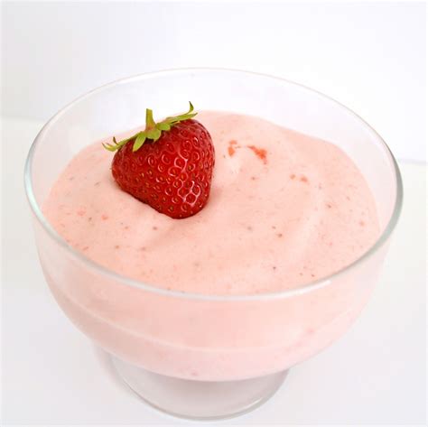 Privé de dessert Mousse de fraises