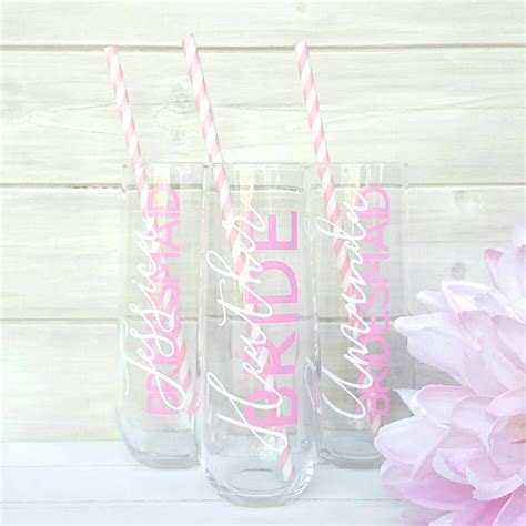 Personalized Role Stemless Champagne Flutes By Cambridgeavenue