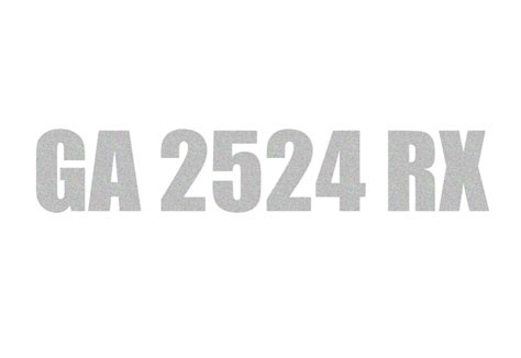 Ga 2524 Rx Hoosierdecal