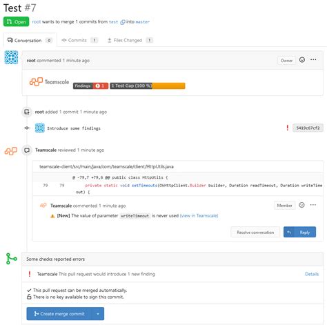 Connecting To Gitea Teamscale Docs