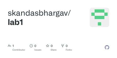 github skandasbhargav lab1