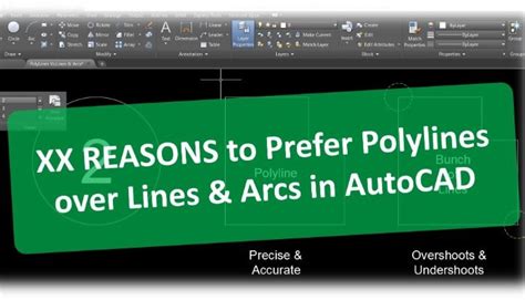 There Are Many Reasons To Prefer Polylines Over Lines And Arcs In Autocad